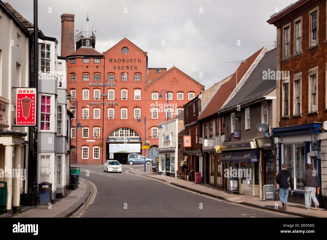 Wadworths Brewery, Devizes town centre, Wiltshire, England, UK Stock ...