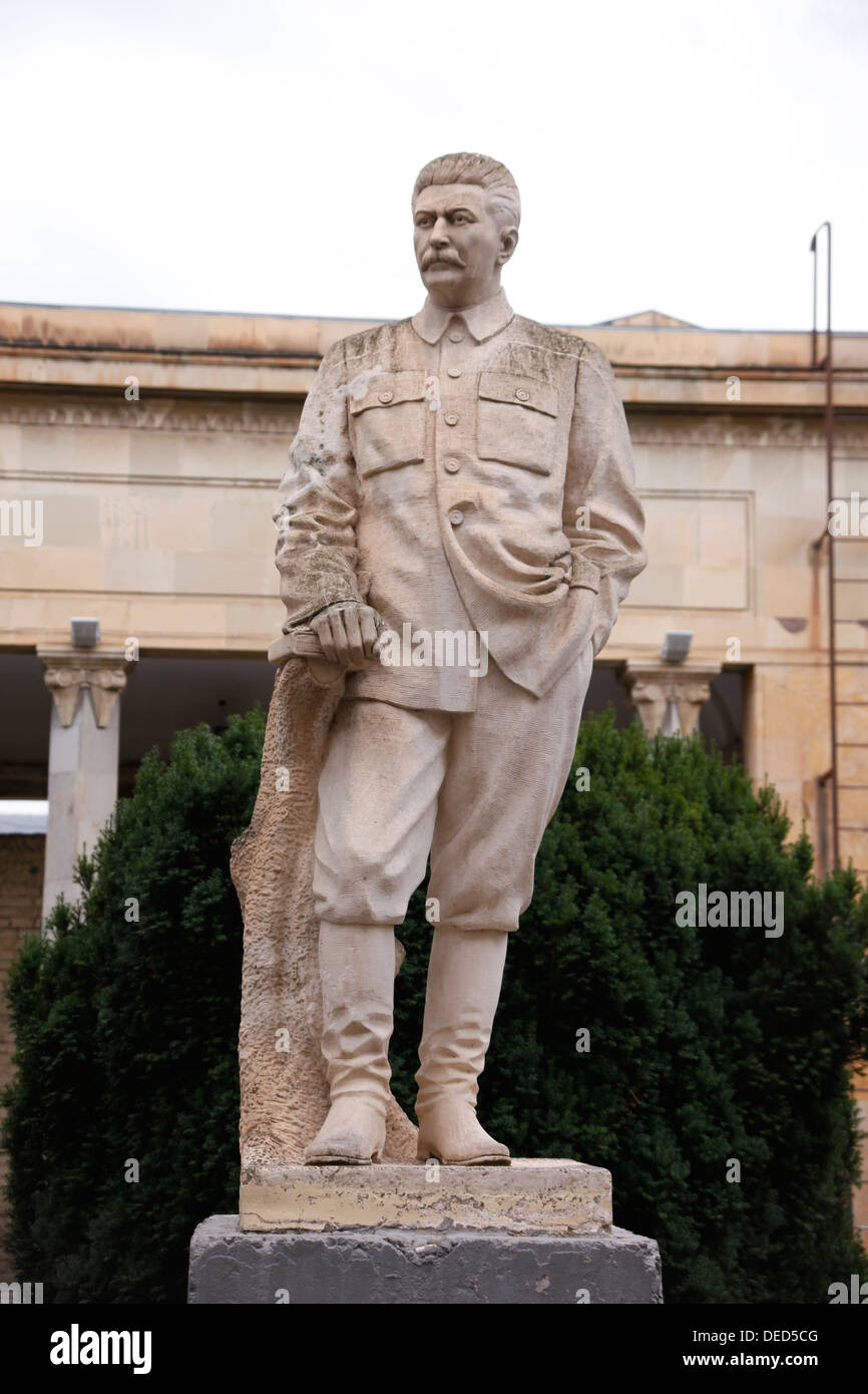 Gori, Georgia, a statue of Stalin before Stalin Museum Stock Photo - Alamy