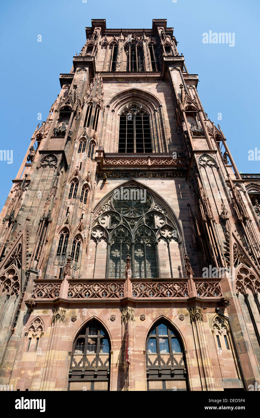 The Southern Tower of the Cathedral in Strasbourg, France Stock Photo ...