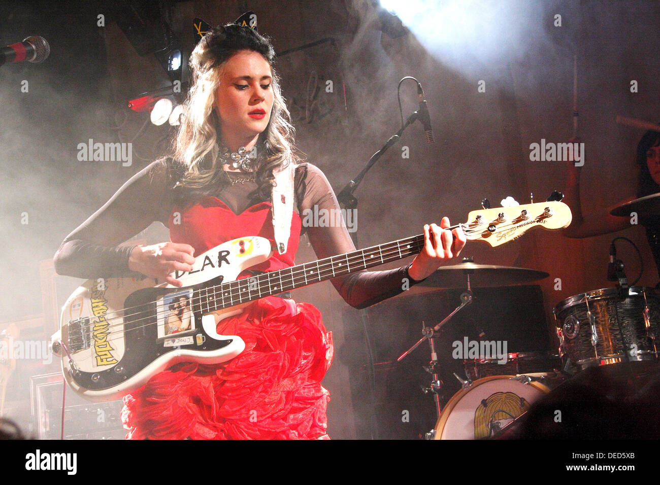 Singer-songwriter Kate Nash performs on stage during her Girl Talk tour ...