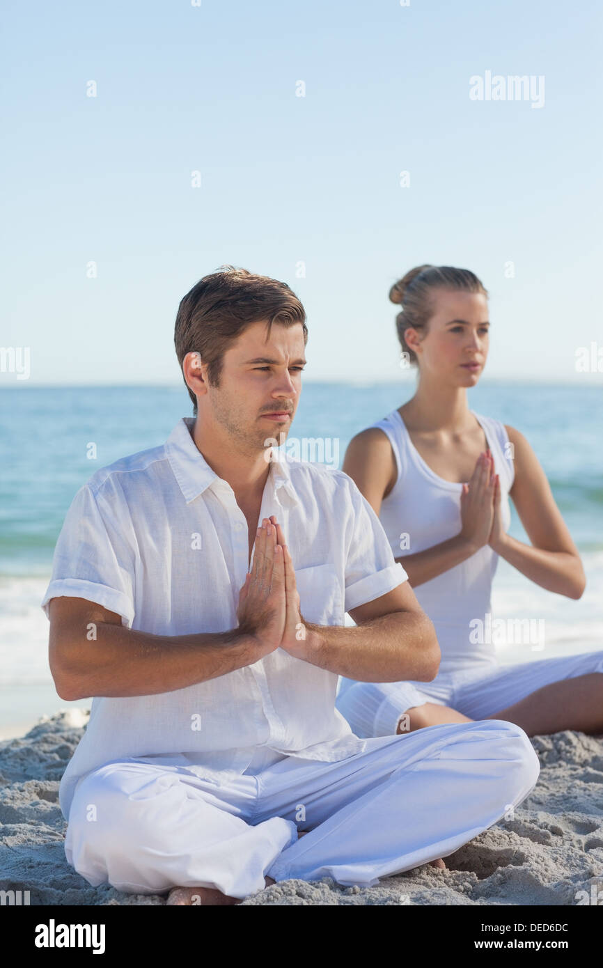 Yoga man woman hi-res stock photography and images - Alamy