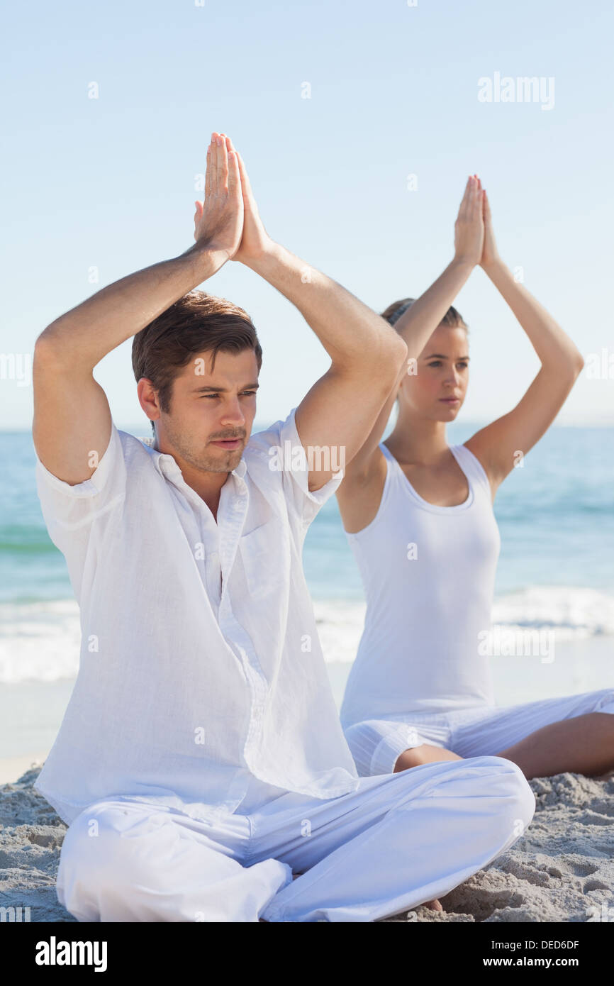 Yoga man woman hi-res stock photography and images - Alamy