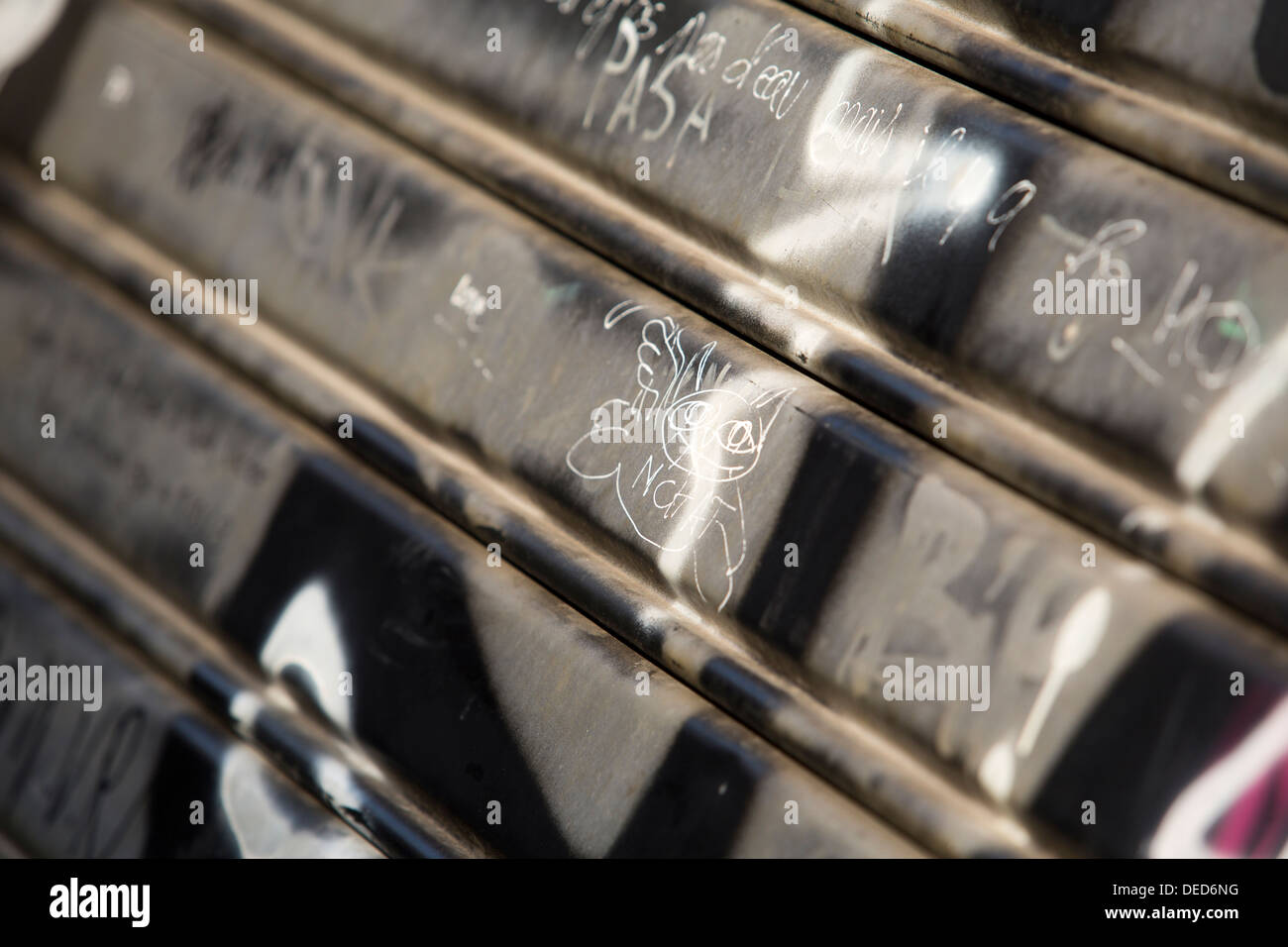 ITALIAN GRAFFITI ON RIALTO BRIDGE. VENICE, ITALY Stock Photo - Alamy
