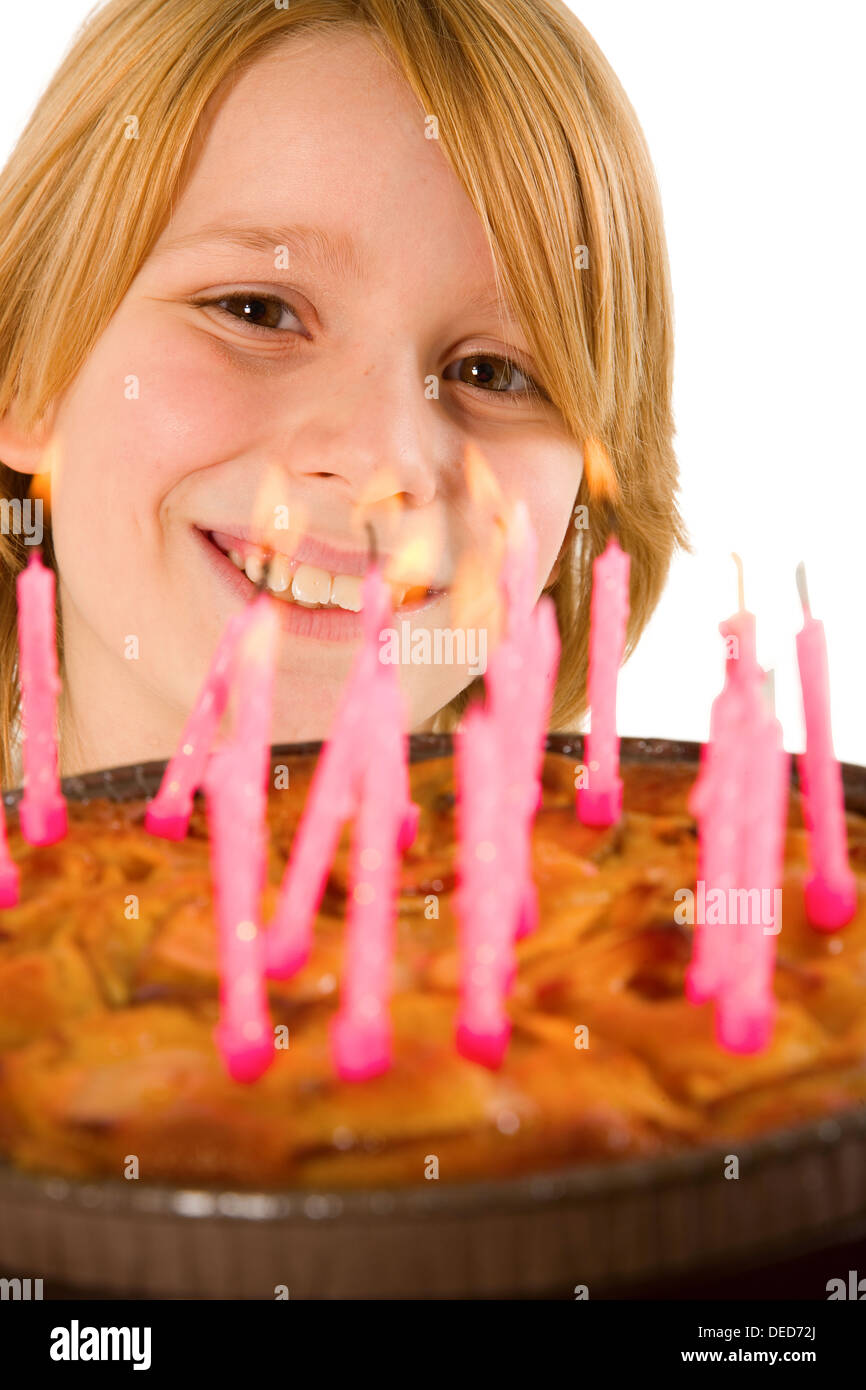 Positive birthday girl in hi-res stock photography and images - Alamy