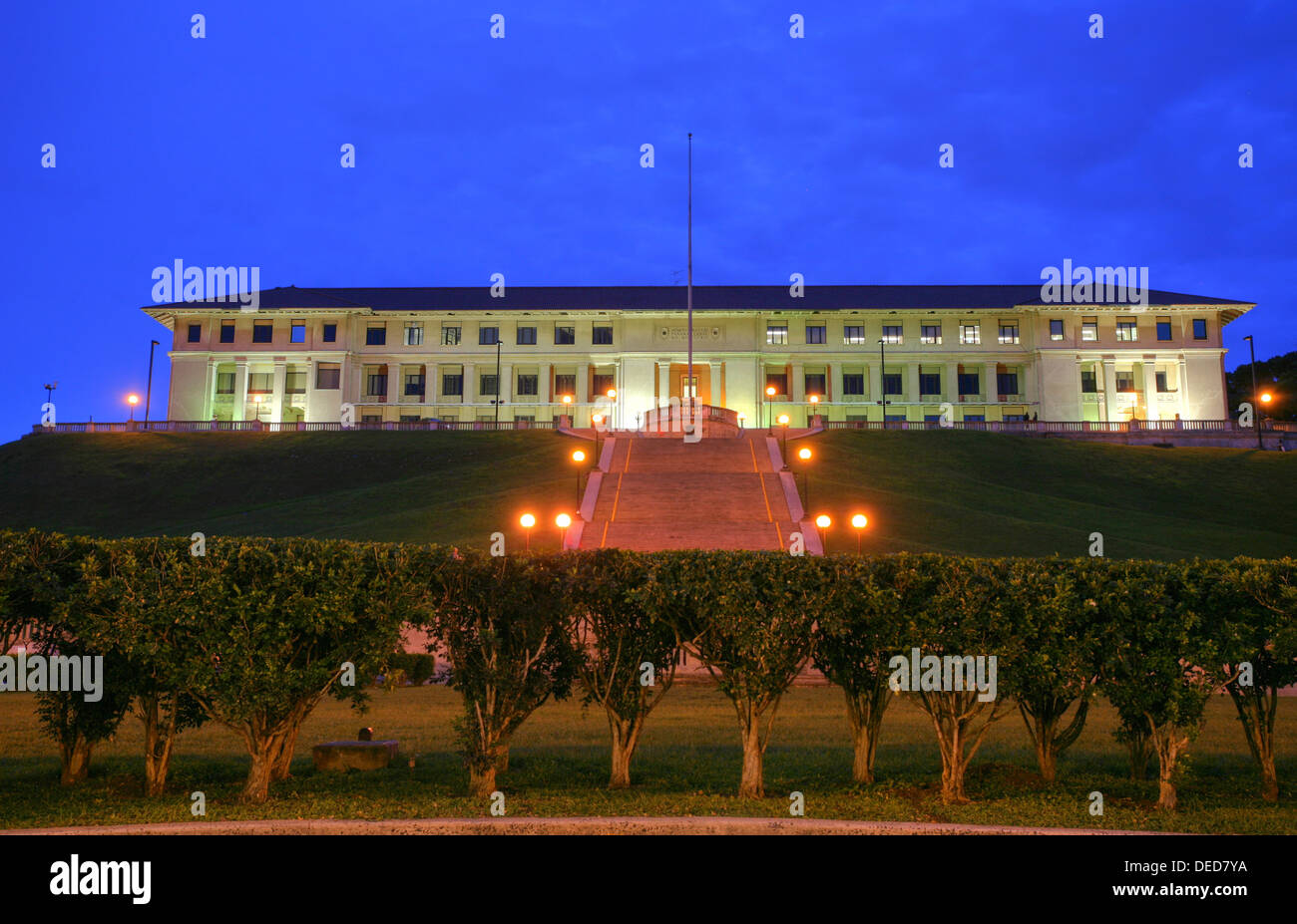 Panama Canal Administration Building. the former seat of the Canal Zone ...