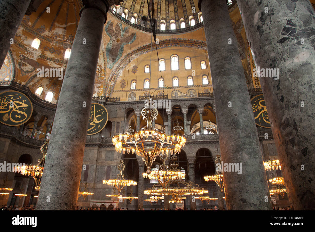 Interior detail of the Hagia Sophia in Istanbul, Turkey Stock Photo - Alamy