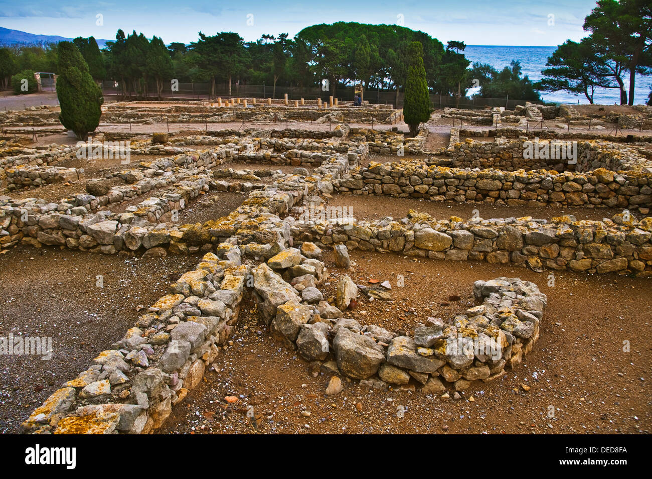 Greek house in the upper section of Espuries neapolis, Empuries, Girona ...