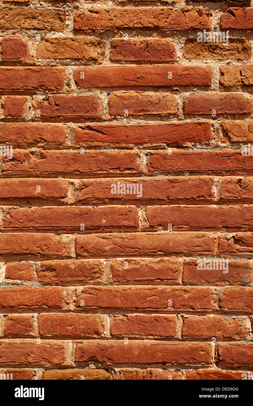 Nice old brick wall for background. Macro shot Stock Photo - Alamy