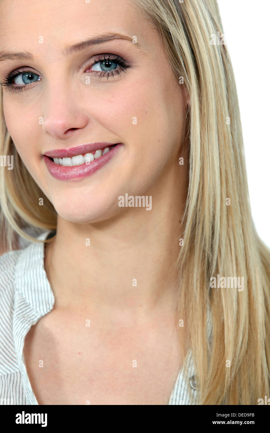 Chest up shot young beautiful hi-res stock photography and images - Alamy