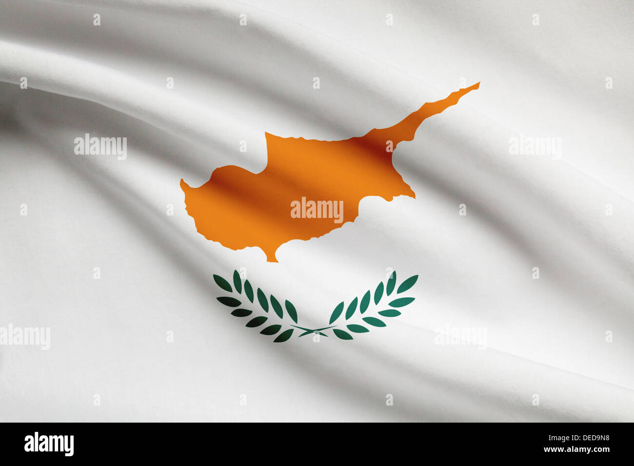 Cypriot flag flying in hi-res stock photography and images - Alamy