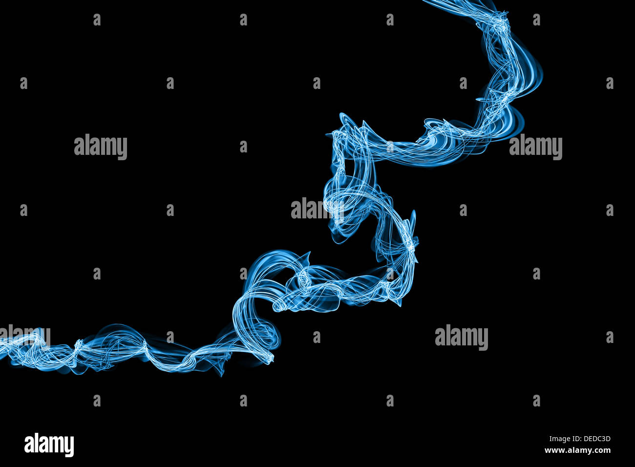 abstract blue twisted net wave Stock Photo - Alamy