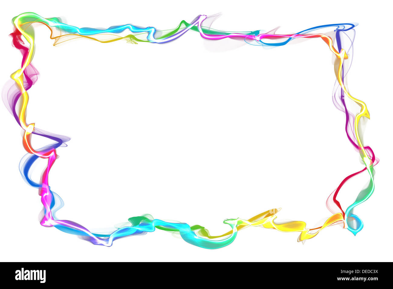 abstract colorful ribbon frame Stock Photo - Alamy