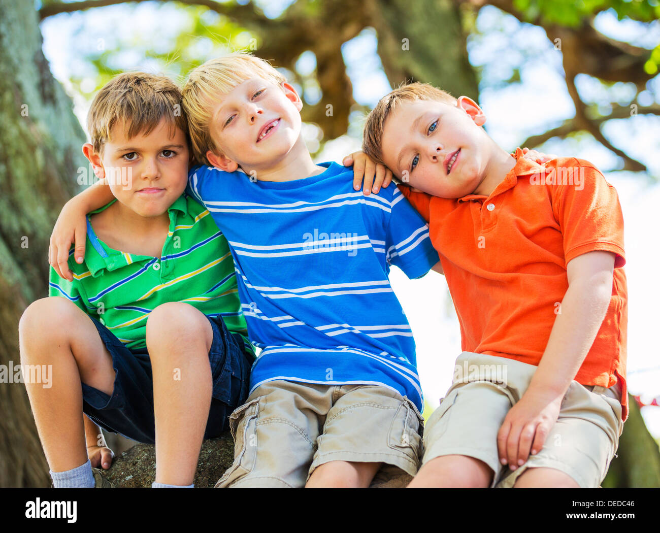 Group of Happy Young Kids, Best Friends Stock Photo - Alamy