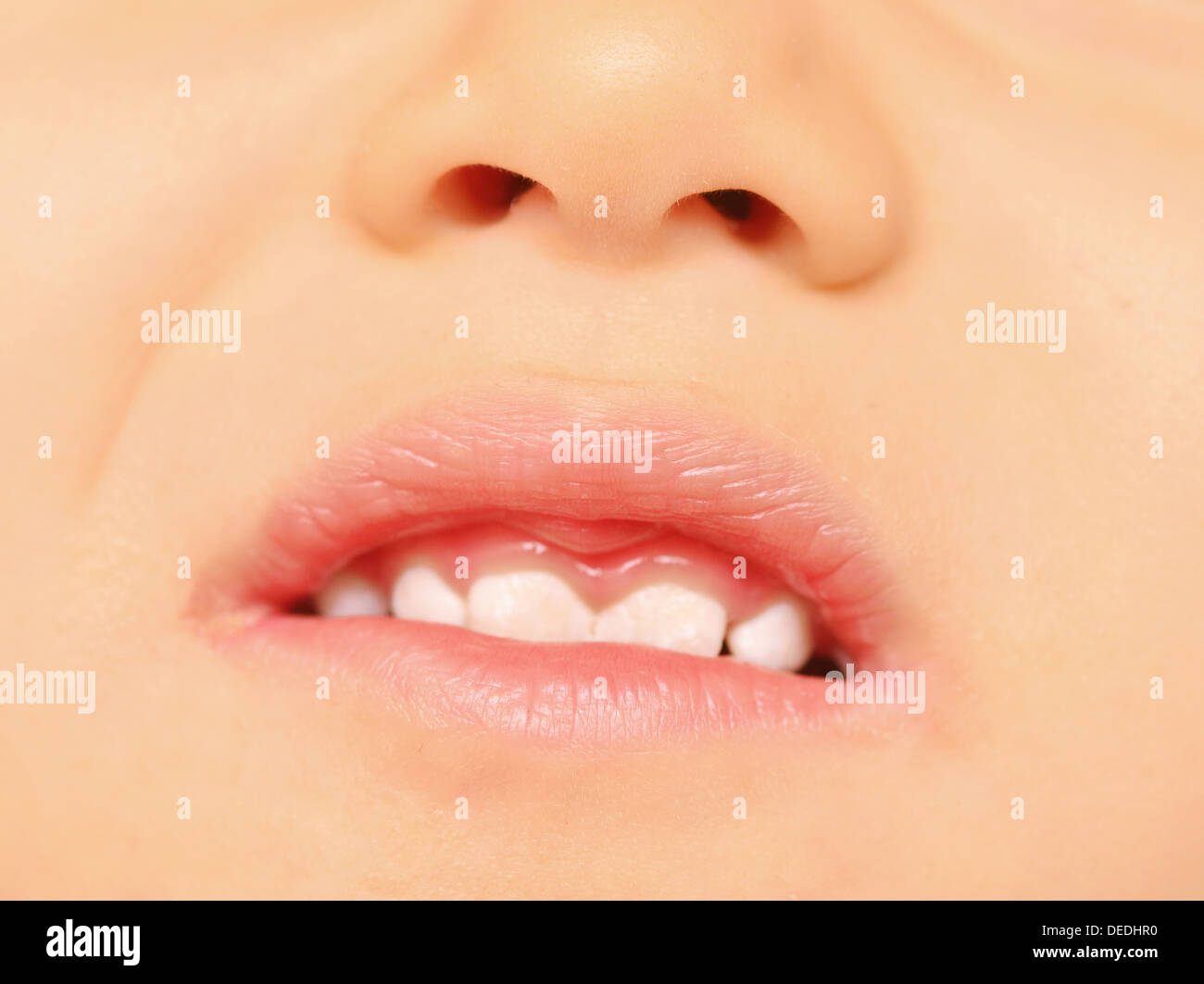 close up of baby teeth Stock Photo - Alamy