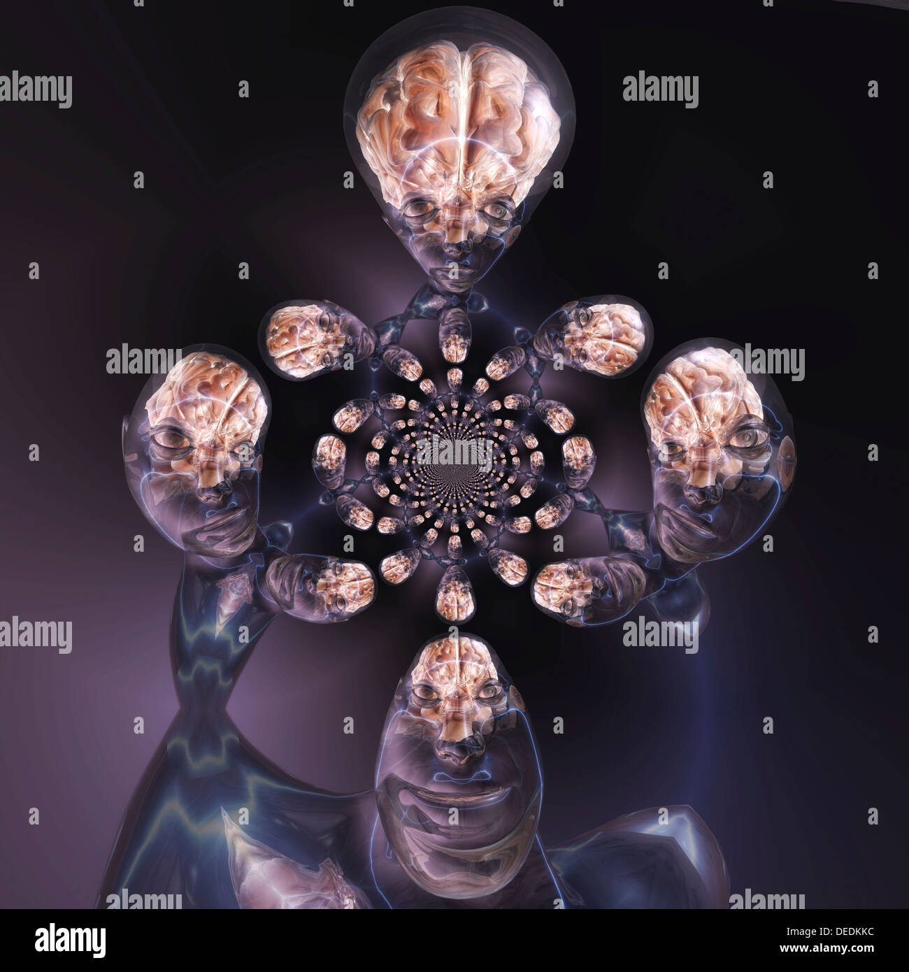 Surreal Human Brain Stock Photo - Alamy