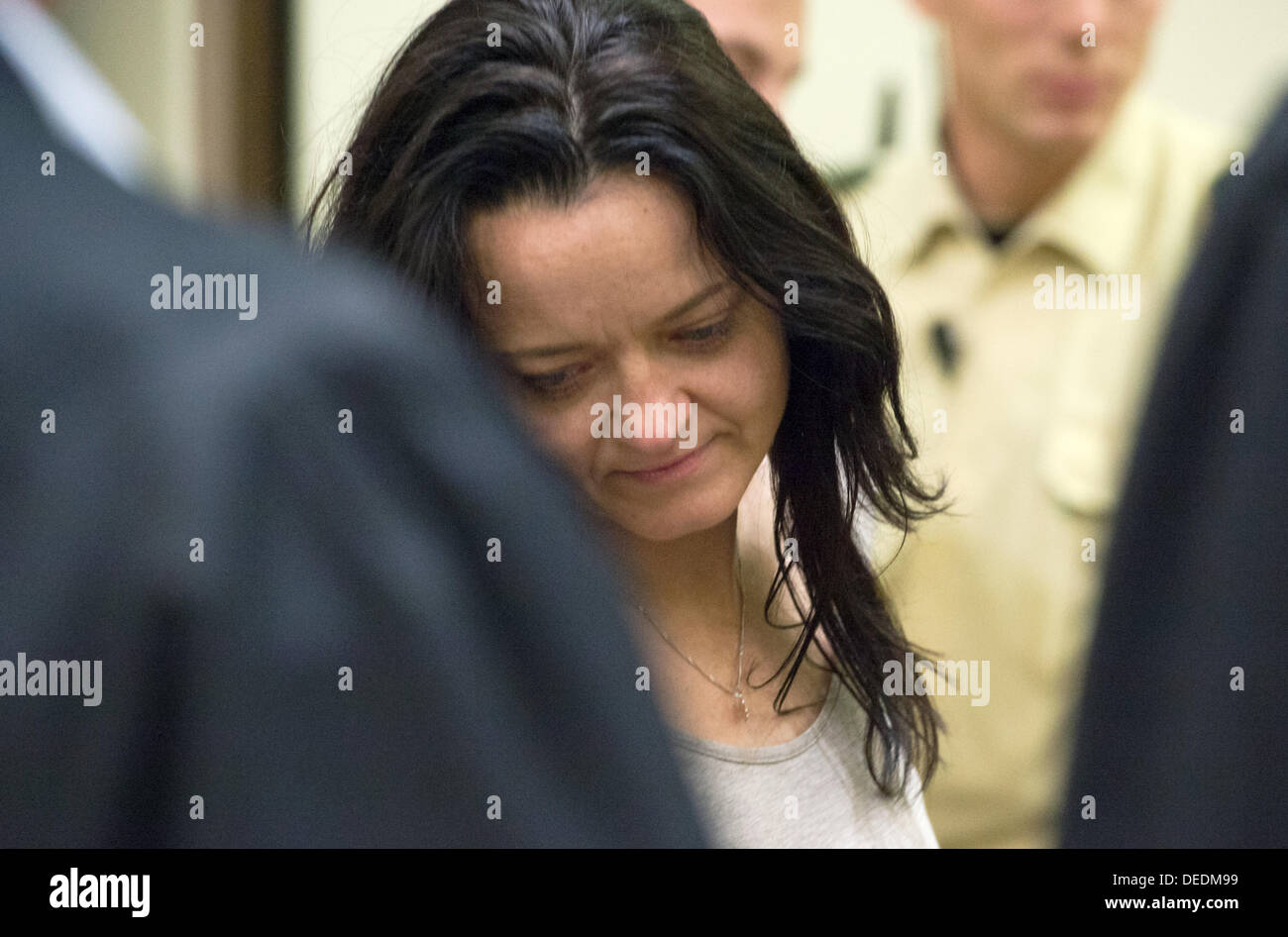 Accused Beate Zschaepe enters the court room in Munich, Germany, 17 ...