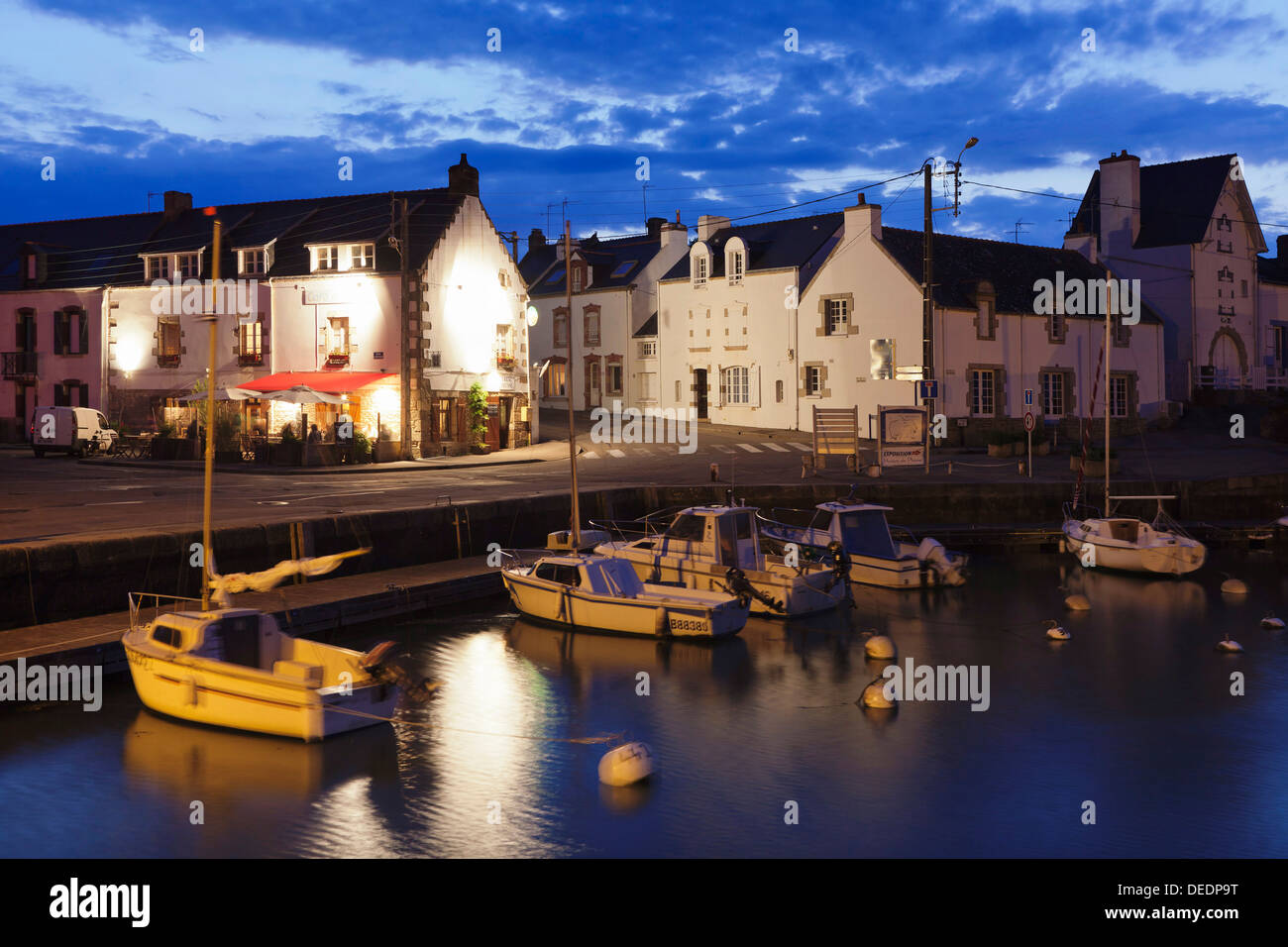 Old fishery port, Port Haliguen, Quiberon, Cote de Morbihan, Brittany ...