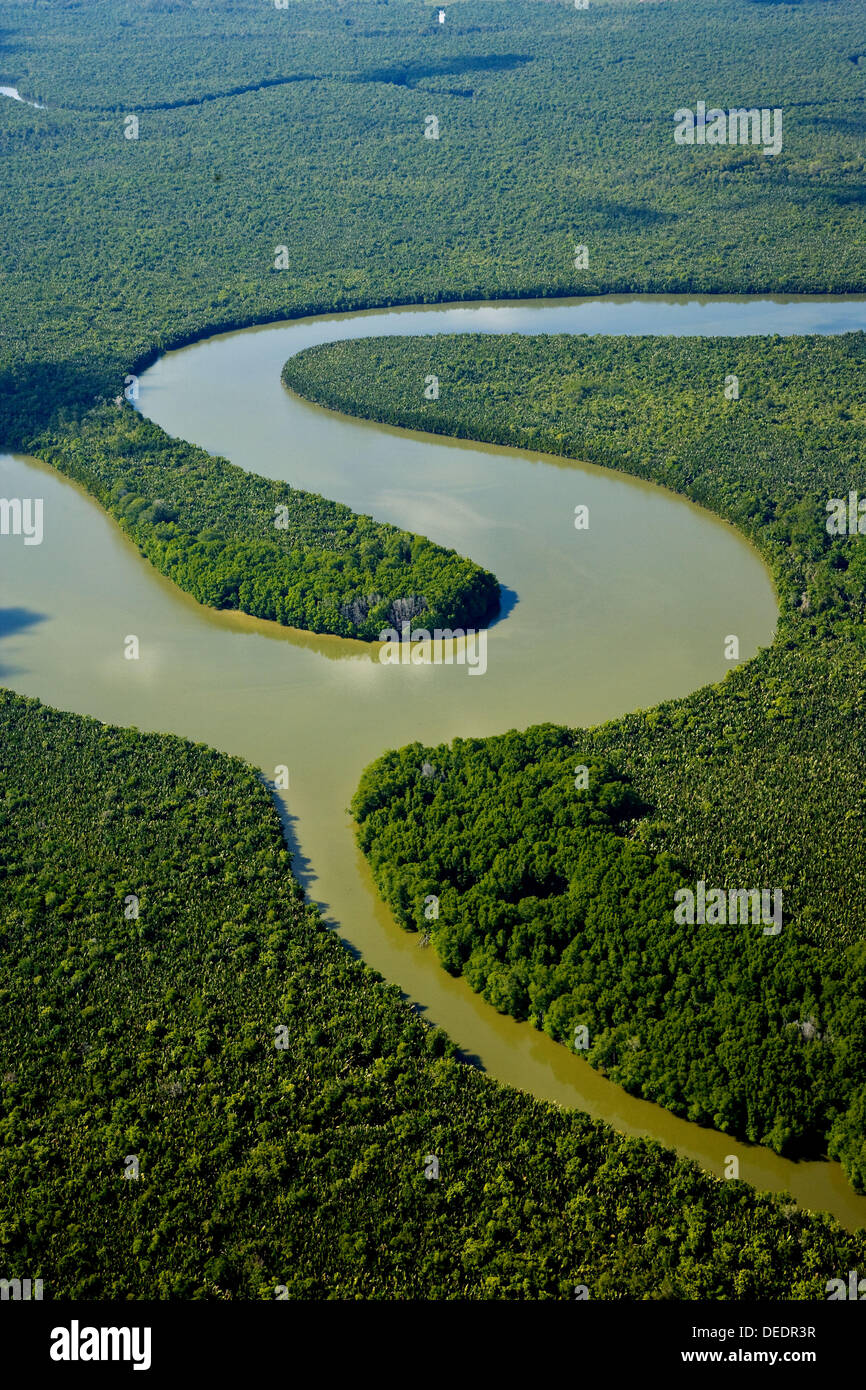 Kinabatangan river aerial hi-res stock photography and images - Alamy