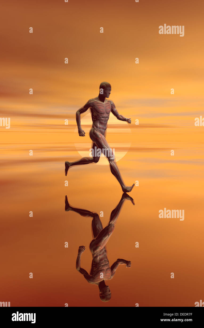 Running figure hi-res stock photography and images - Alamy