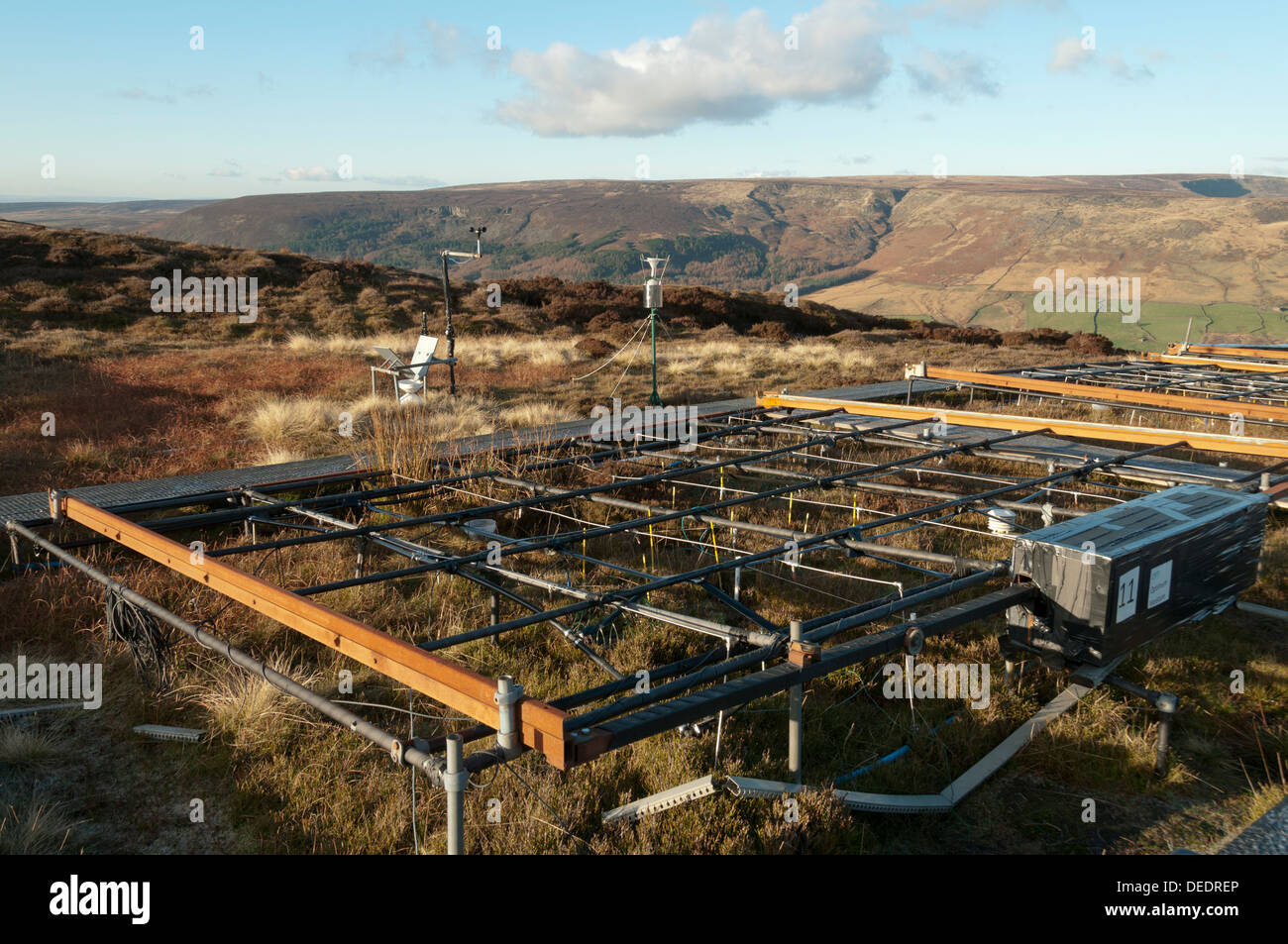 The Recovery Roof project, on Bleaklow hill, near Glossop, Peak ...