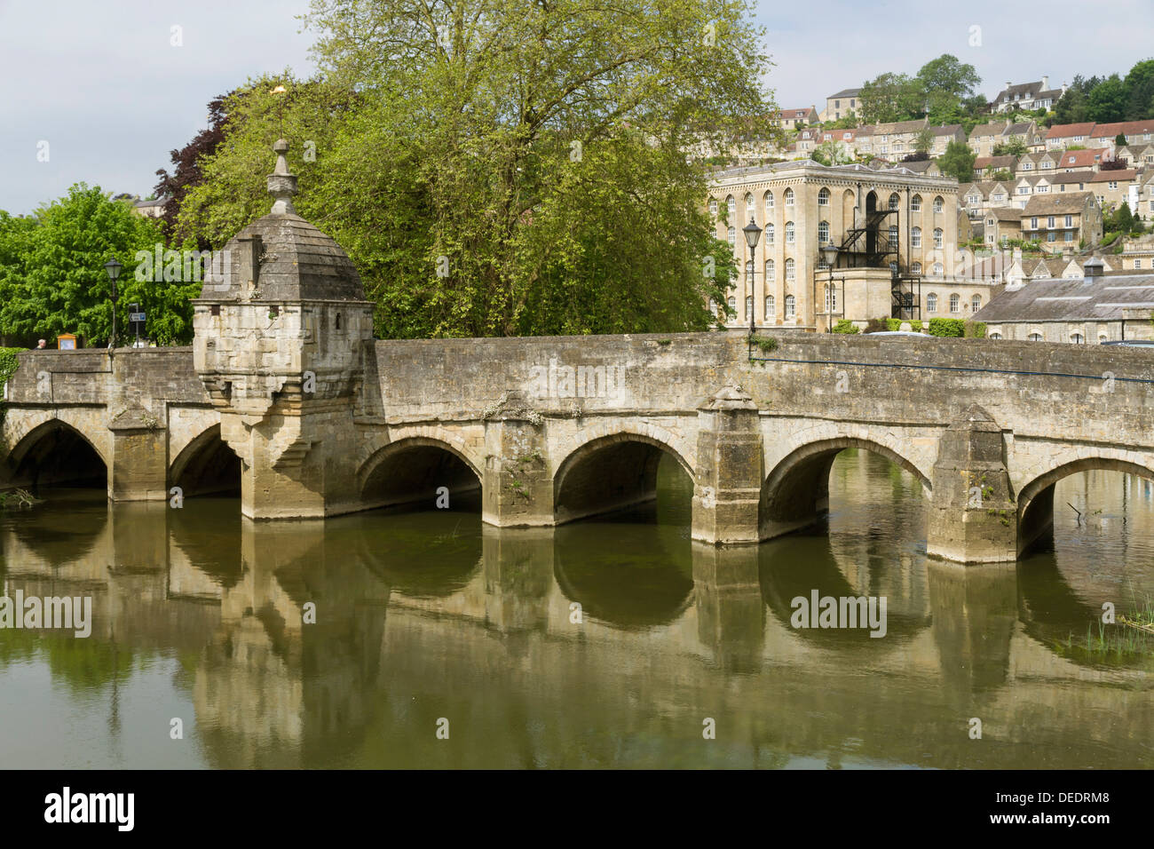 Old bridge and River Avon, Bradford-on-Avon, Wiltshire, England, United ...