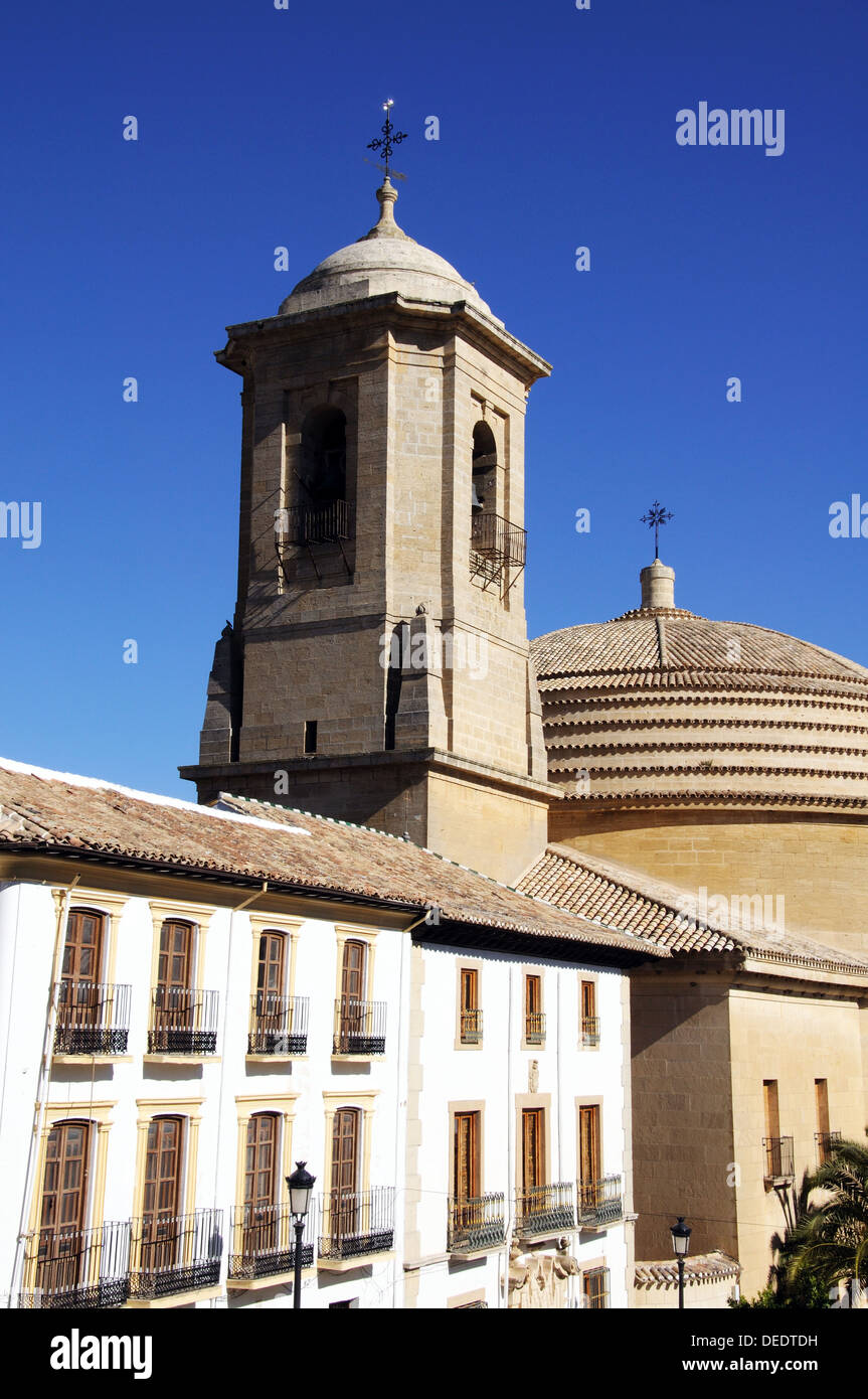 San Antonio church and part of town, Montefrio, Granada Province ...