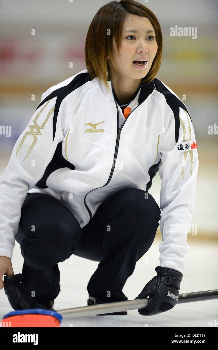 Sayaka Yoshimura (Sapporo Kokusai Univ.), SEPTEMBER 13, 2013 - Curling : Olympic qualifying ...