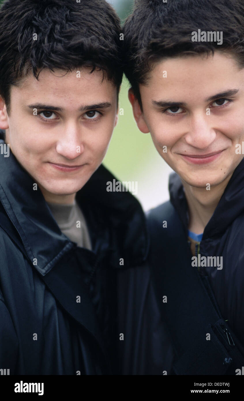 Brothers with different hair color hi-res stock photography and images ...