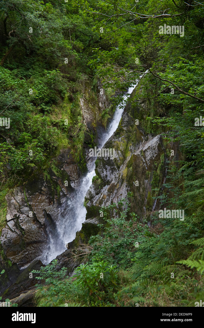 Waterfall viewed from the Nature Trail on the Jacob’s Ladder footpath ...