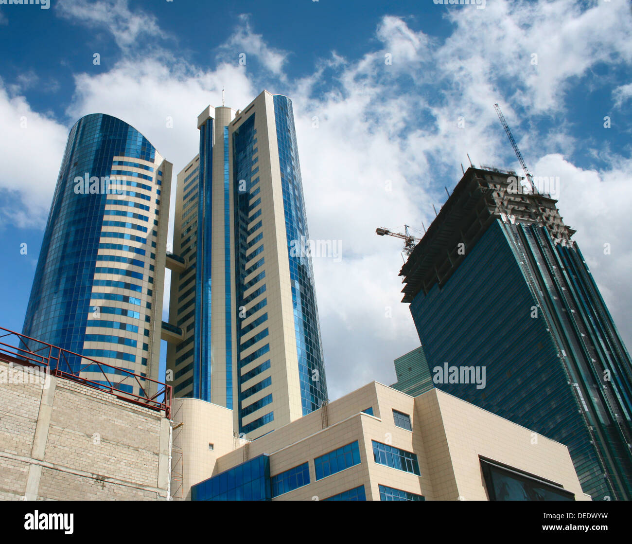 construction of skyscrapers Stock Photo - Alamy