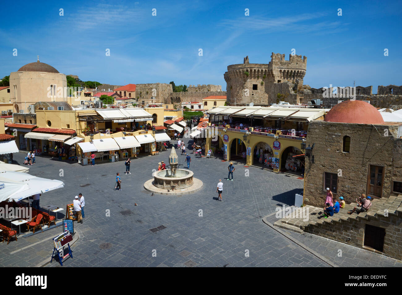 Ipocratous (Hippocrates) Square, UNESCO World Heritage Site, Rhodes ...