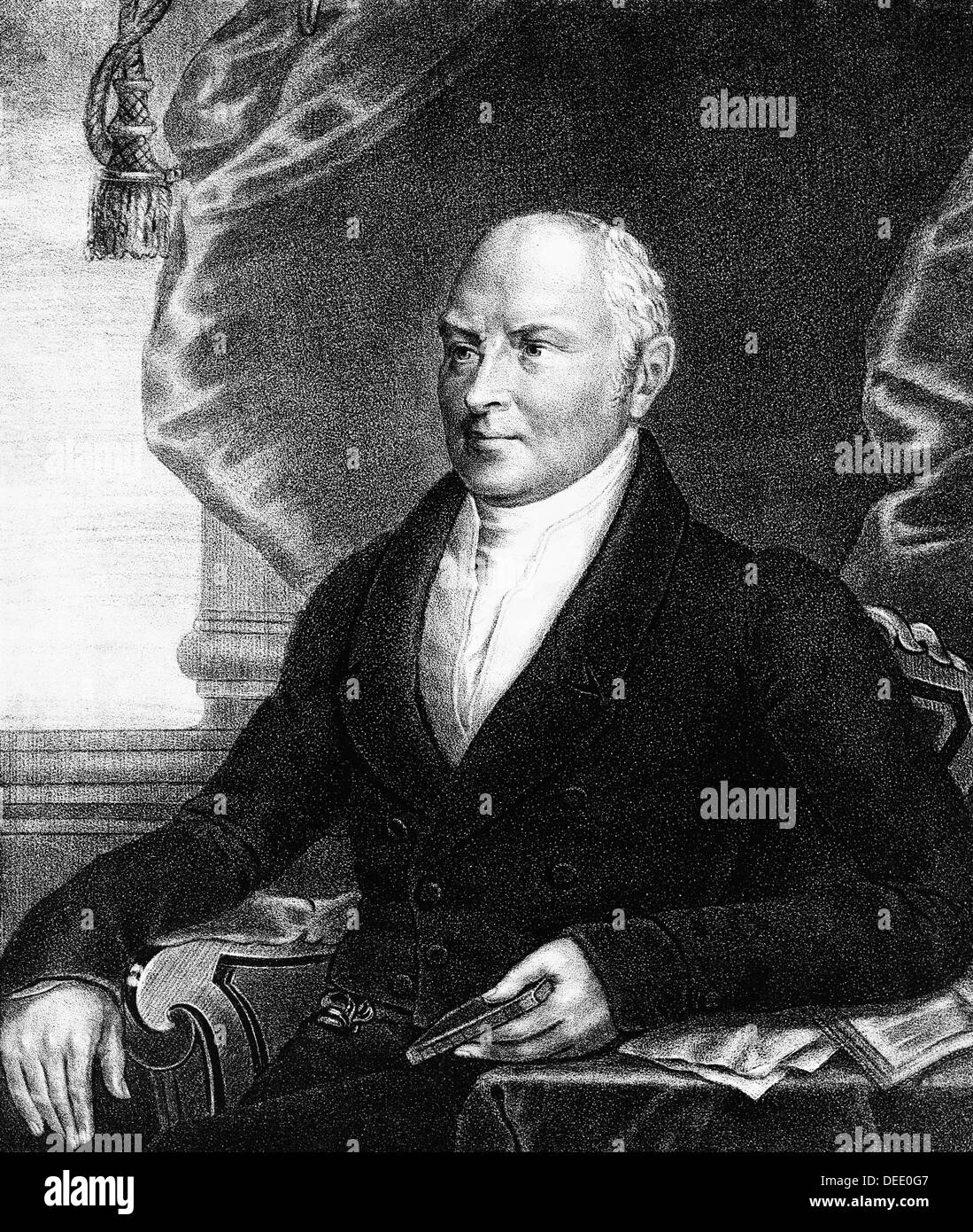 Portrait of john quincy adams Black and White Stock Photos & Images - Alamy