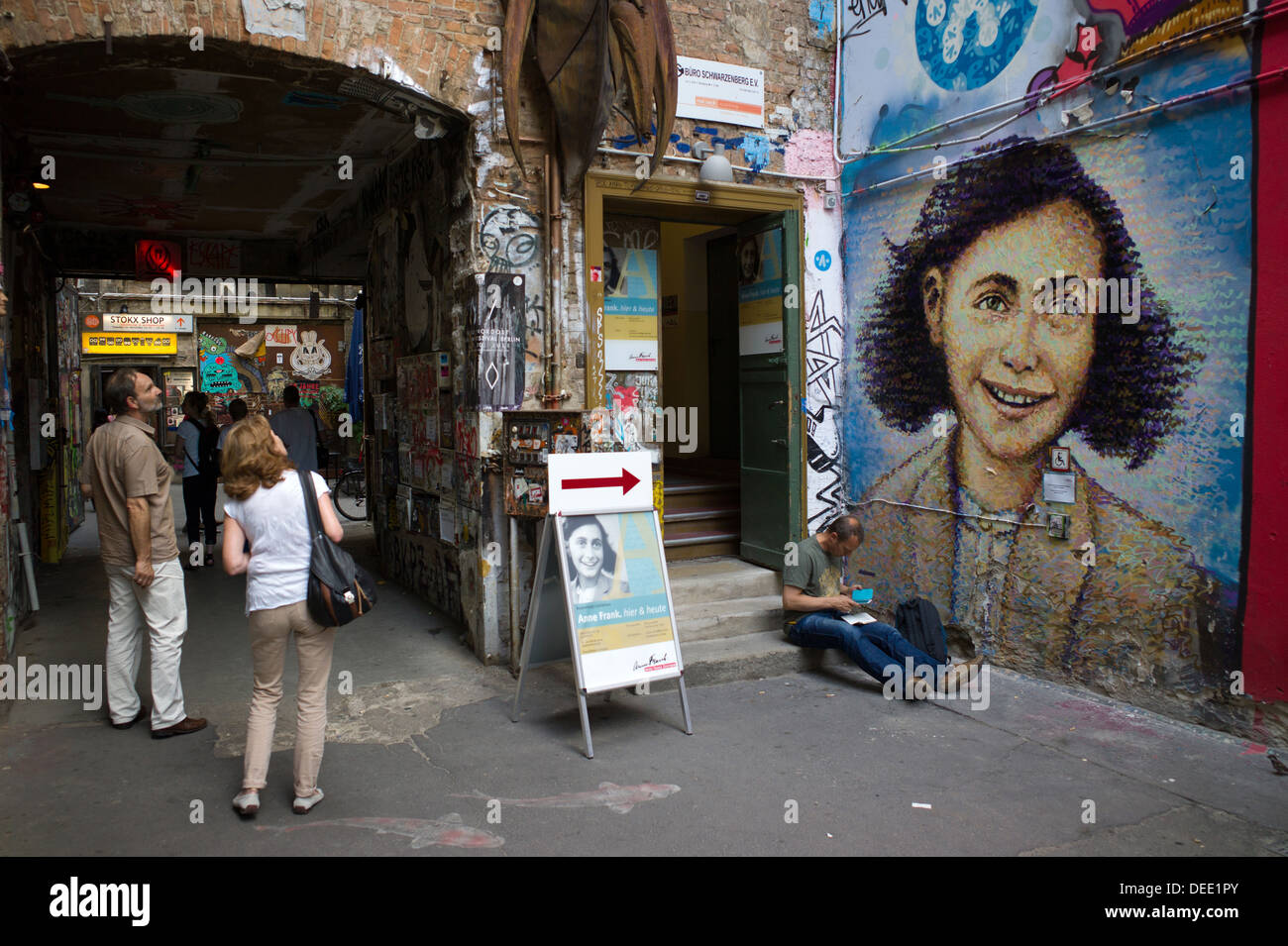 Berlin germany anne frank center hi-res stock photography and images ...