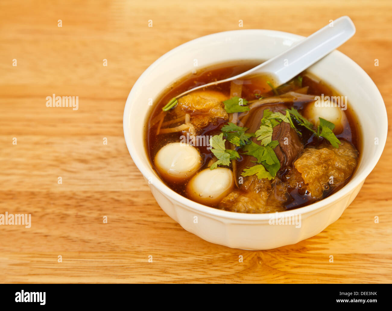 Maw soup in meal times Stock Photo - Alamy
