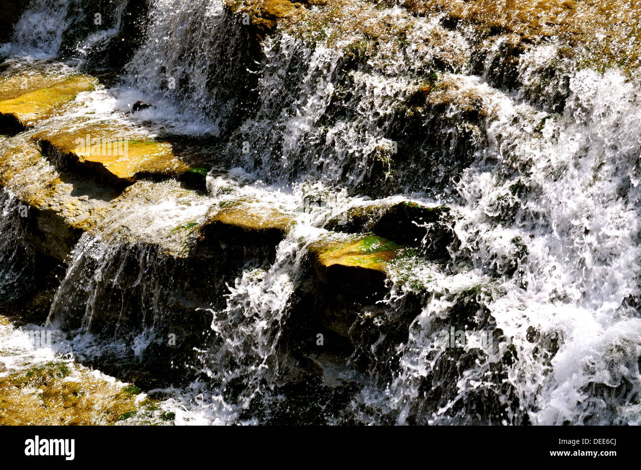 Chalk Ridge Texas Waterfall Stock Photo - Alamy