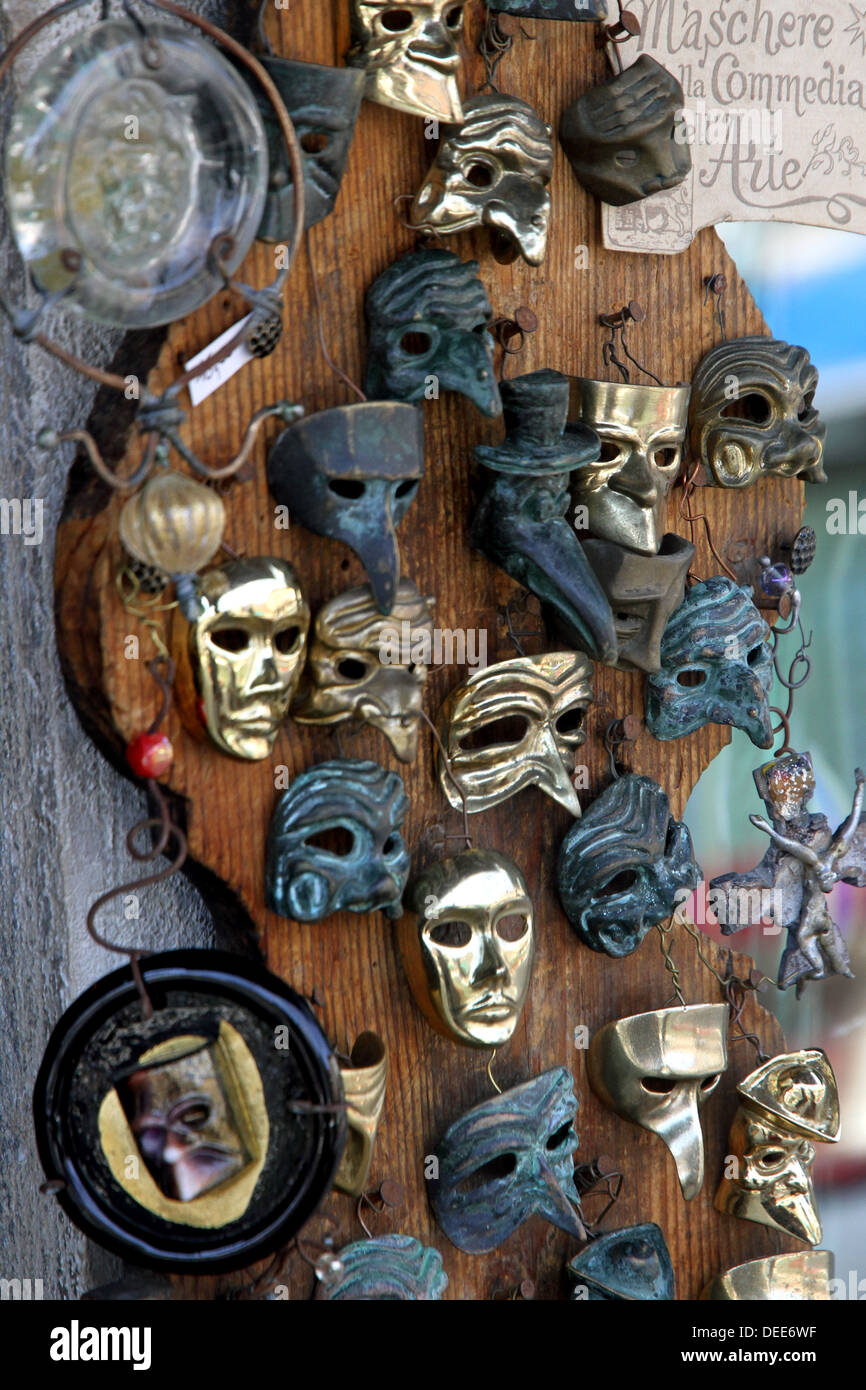 beautiful original Venetian masks handmade in a stand in piazza san ...