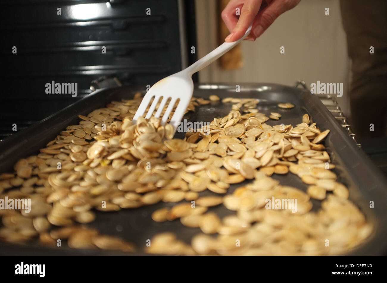 Pumpkin seeds roasting hi-res stock photography and images - Alamy