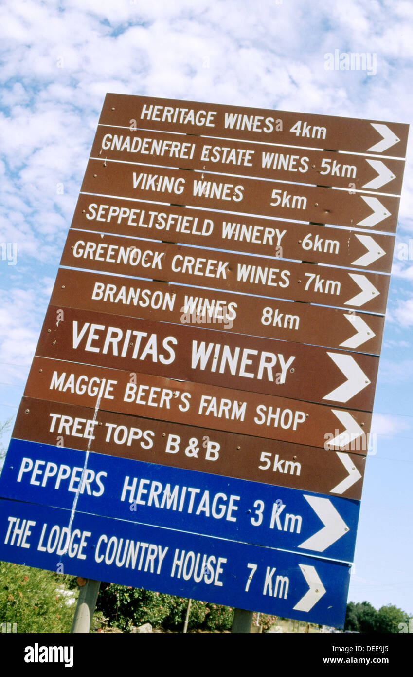 Sign Barossa Valley In South Stock Photos & Sign Barossa Valley In ...
