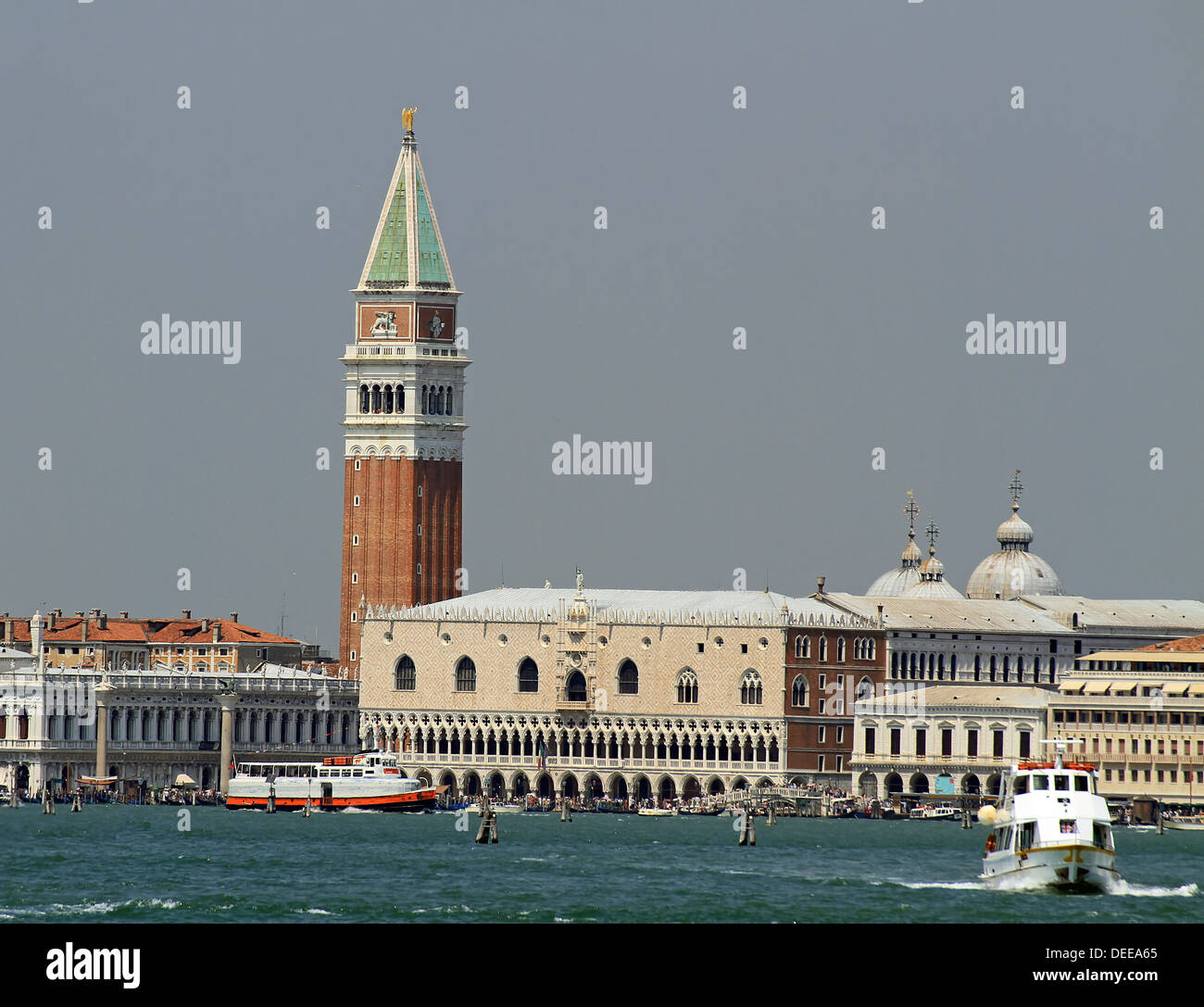 highest and most famous bell tower in Piazza San Marco in Venice in ...