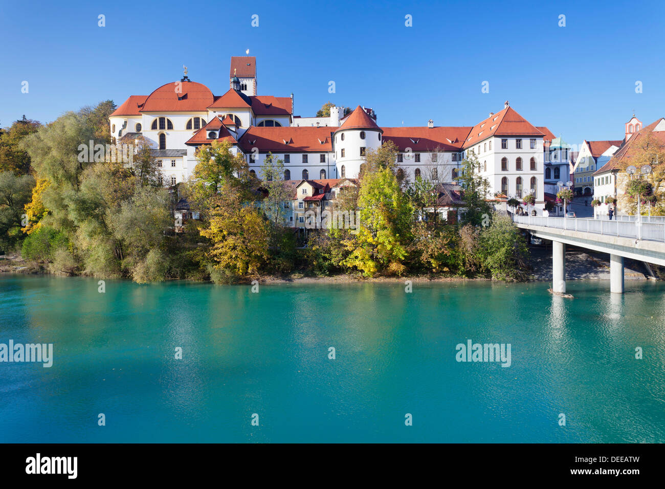 St. Mang's Abbey (Fussen Abbey) and Hohes Schloss Castle, Fussen ...