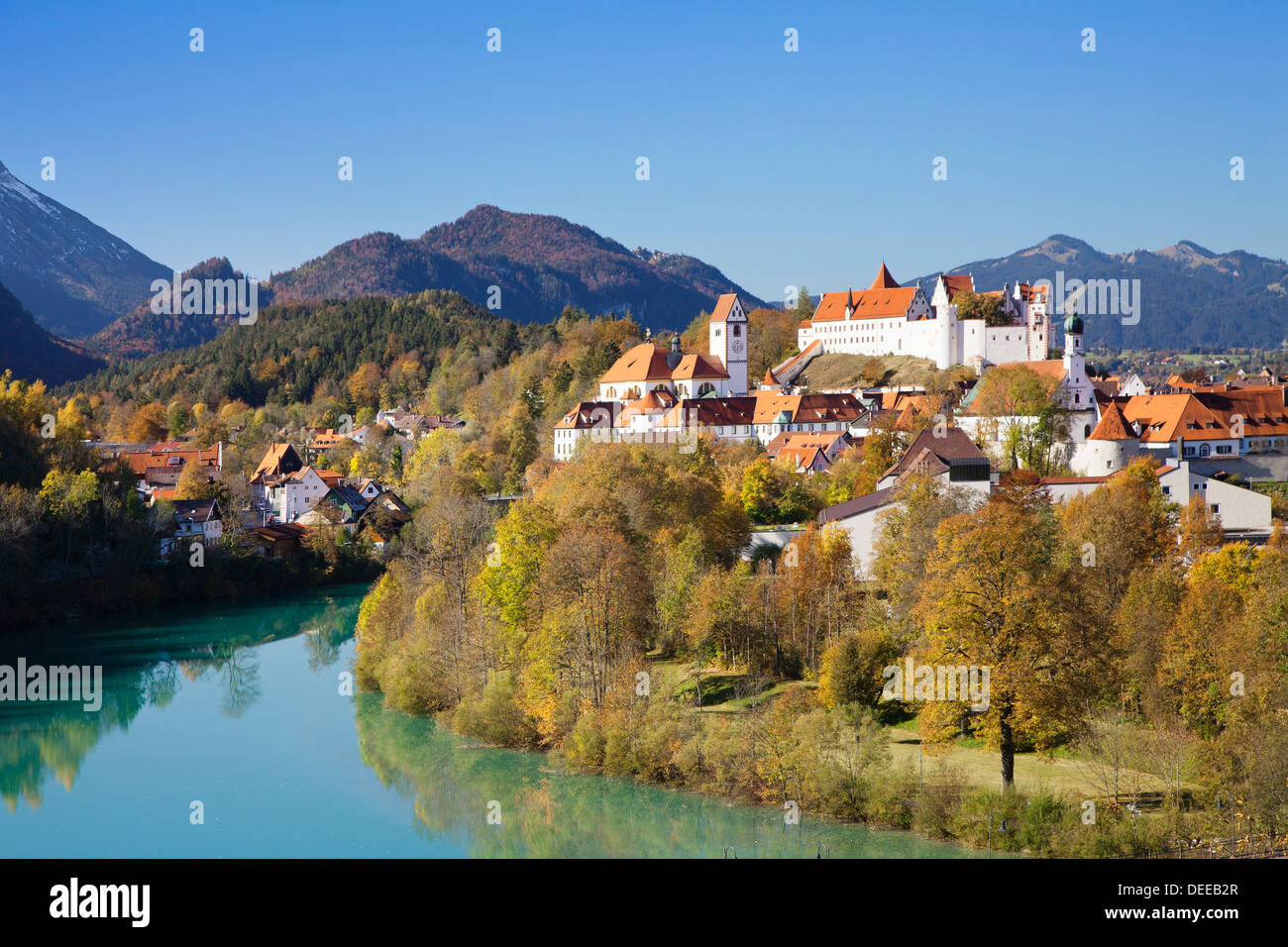 St. Mang's Abbey (Fussen Abbey) and Hohes Schloss Castle, Fussen ...