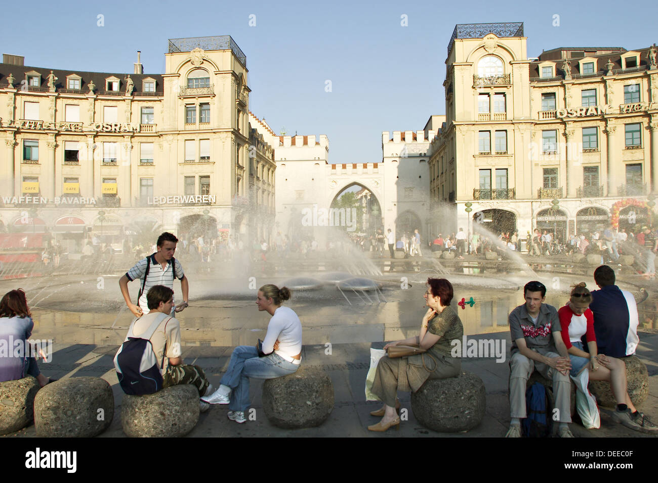 Karlsplatz. Munich. Germany Stock Photo - Alamy