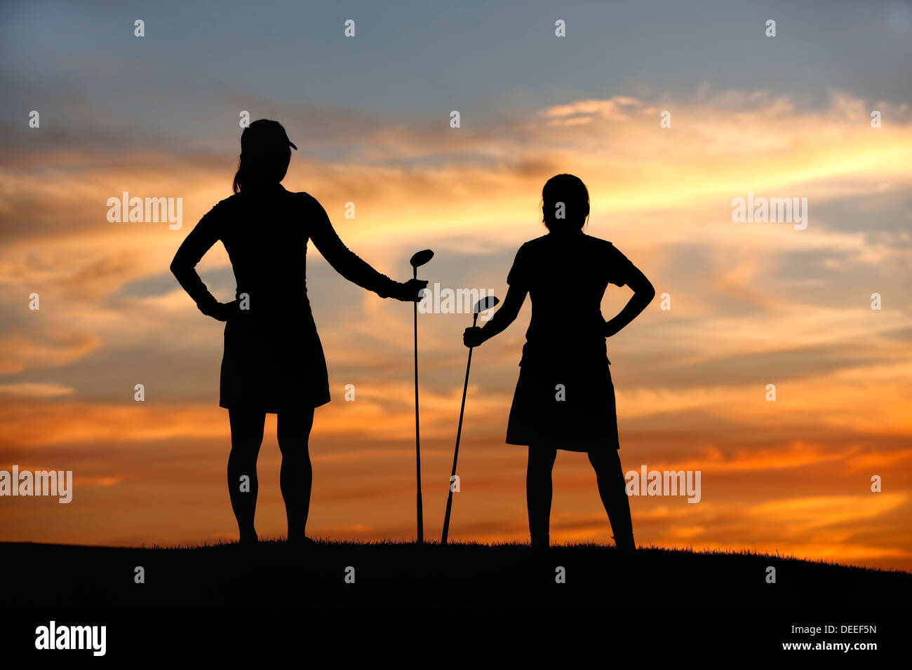 Enjoy the view on the golf course Stock Photo - Alamy