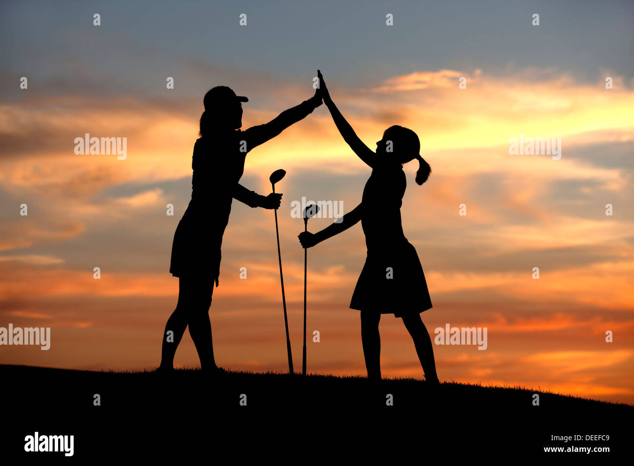 High five for a good drive Stock Photo - Alamy