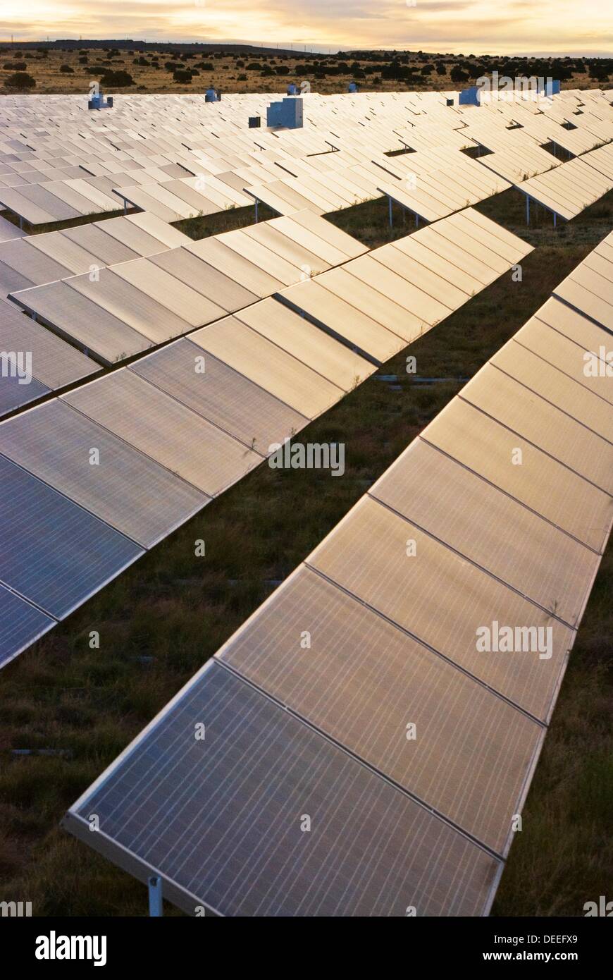 Solar photovoltaic electricity generating plant, Springerville, Arizona ...