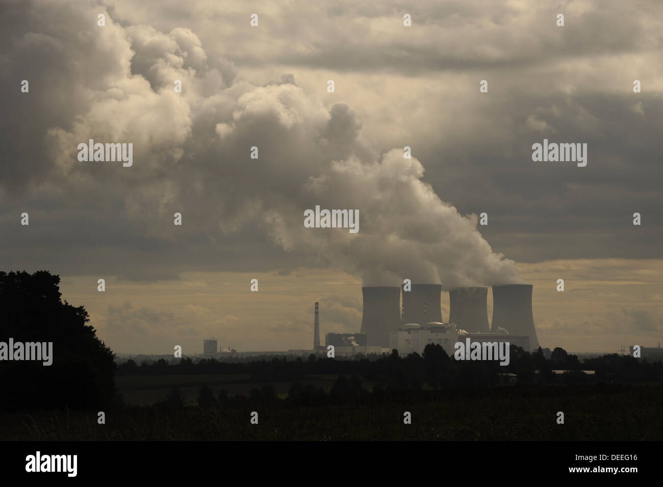Temelin Nuclear Power Station. Temelin. Czech Republic. Construction ...