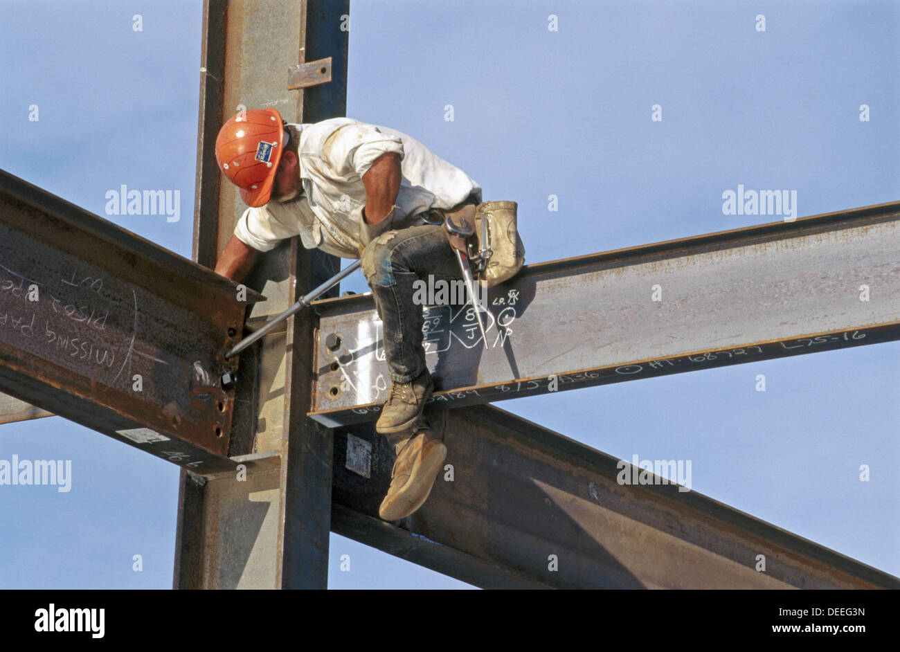 Ironworker, connector. Sacramento, California. USA Stock Photo ...