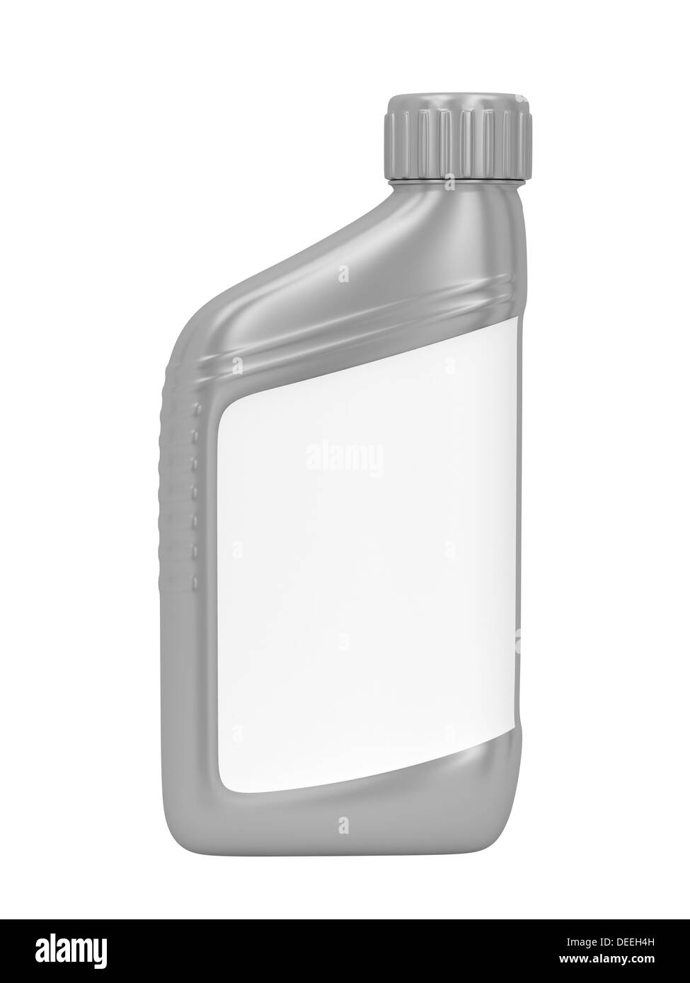 Machine oil bottle with blank label isolated on white background Stock ...