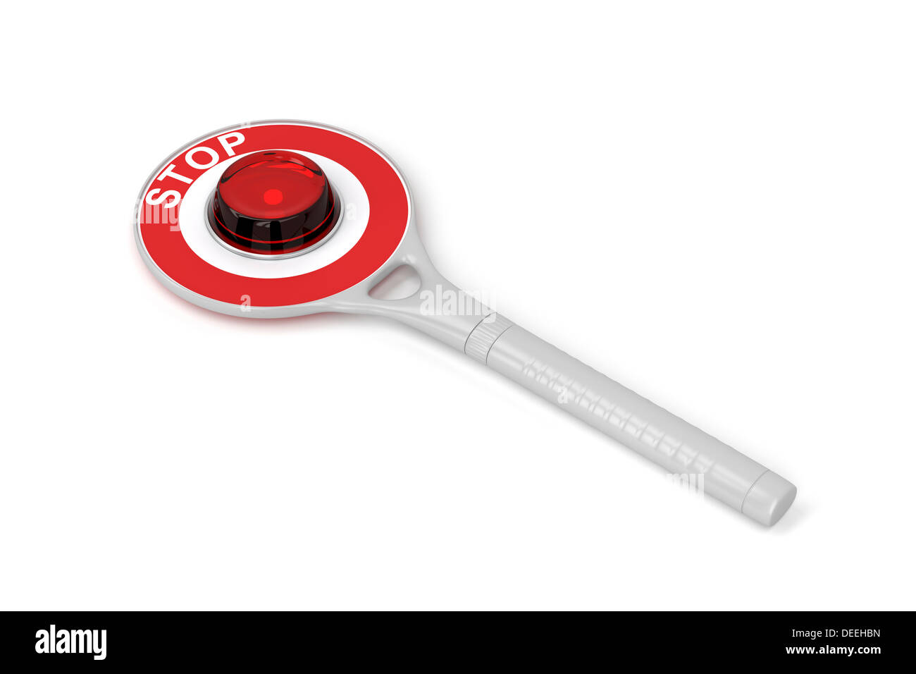 Street stop sign on white background Stock Photo - Alamy