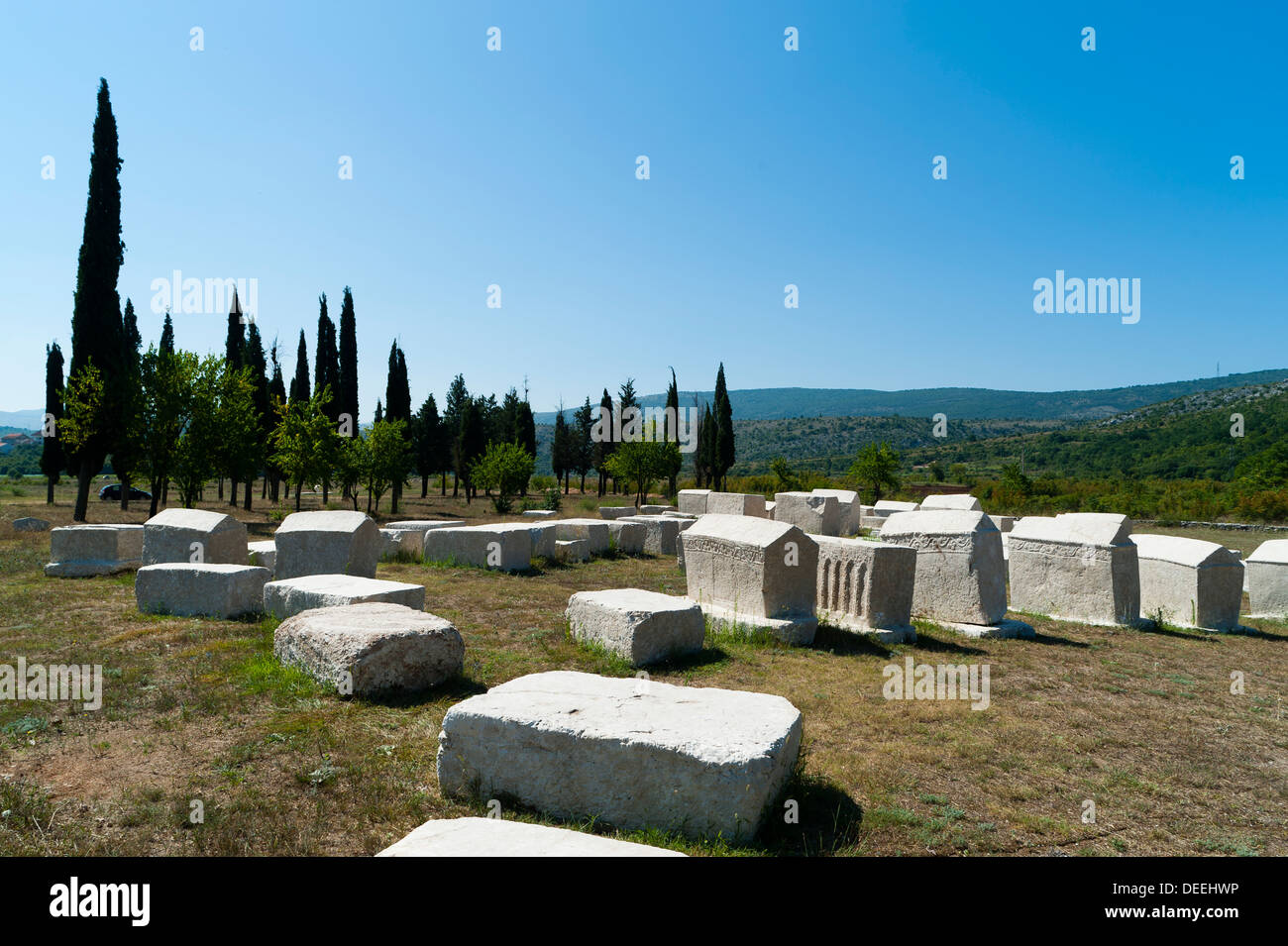 'Stecak' necropolis of Radimlja, located near Stolac, Bosnia and ...